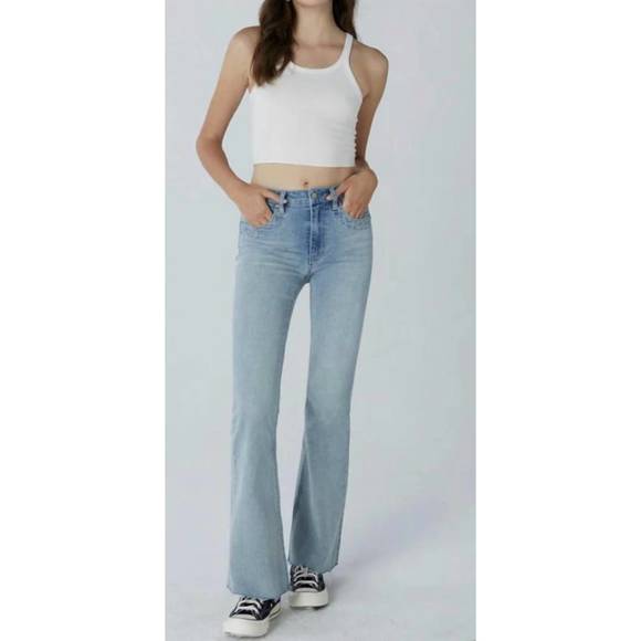 Unpublished | Jeans | New Unpublished Janet High Rise Falre Jeans In Blip | Poshmark